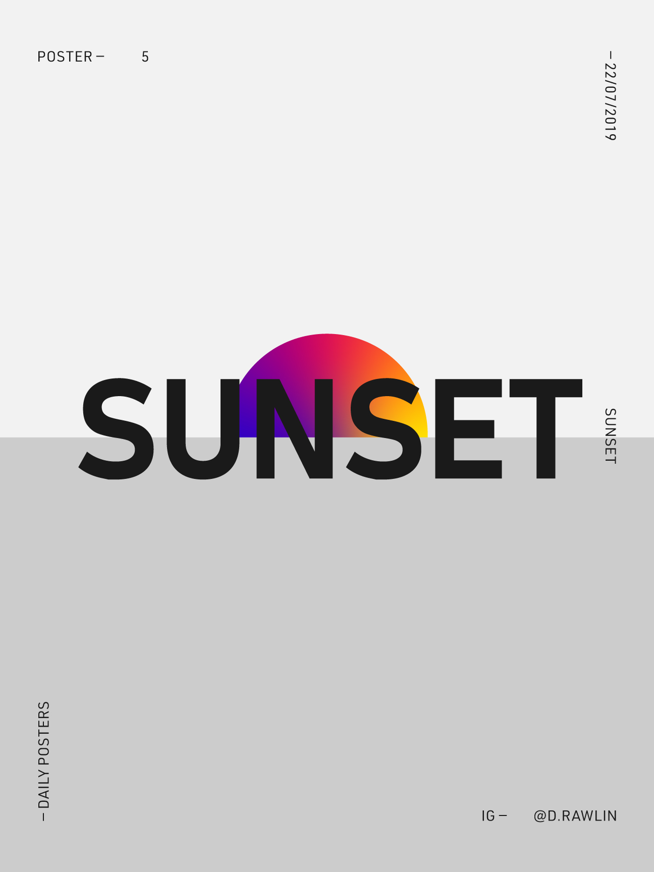 Sunset – Dan Rawlinson | Graphic Designer