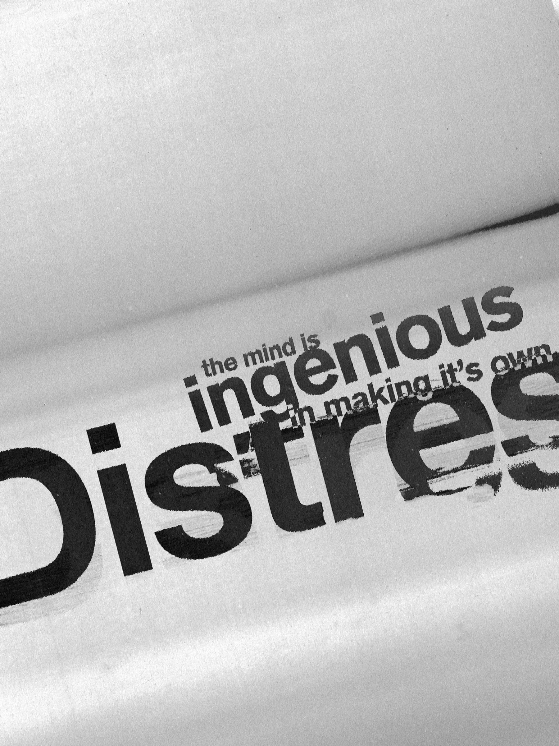 Distress Poster – Dan Rawlinson | Graphic Designer